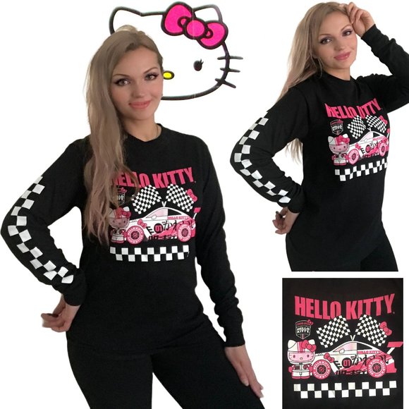 Hello Kitty | Tops | Nwt Hello Kitty Womens Long Sleeve Tshirt With ...